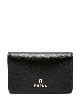Furla porte-cartes &agrave; plaque logo - Noir
