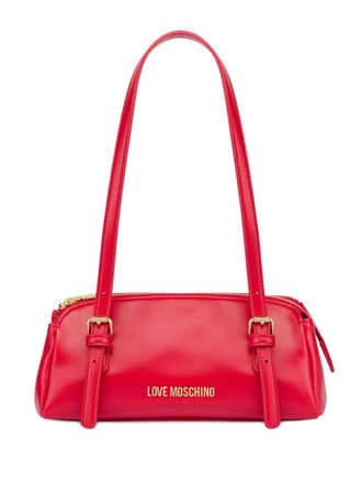 Love Moschino Schultertasche mit Schnalle - Rot