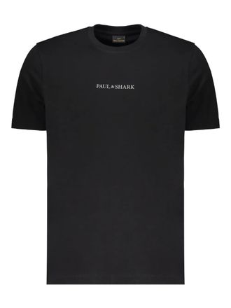 Paul & Shark t-shirt à logo imprimé - Noir