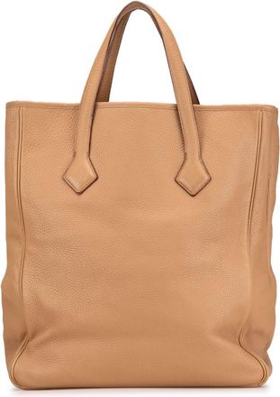 Hermès 2008 Clemence Victoria II Cabas Tote Bag 35cm - Braun