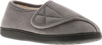 Dr Keller Pantoufles pour femme, coupe large, confortables et confortables, à enfiler, fermeture tactile, doublure en fourrure, semelle intérieure rembourrée, c