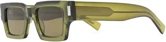Saint Laurent Eyewear 736432Y9956 Rectangular Frame Sunglasses - Green