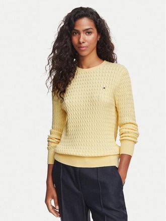 Tommy Hilfiger Pullover WW0WW44993 Hellgelb Regular Fit