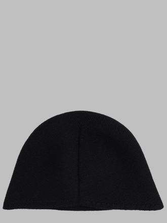 Uma Wang UK0052_UW900 Ribbed Cashmere Beanie - Black
