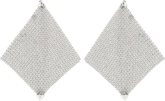 Paco Rabanne Pixel Chainmail Earrings - Silver