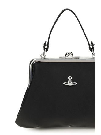 Vivienne Westwood Womens Handbag Granny Black Polyurethane Handbags Hand Bags