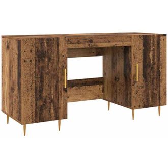 vidaXL Bureau Bois ancien 140 x 50 x 75 cm Bois ding&eacute;nierie vidaXL