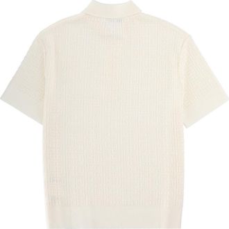 Balmain Merino Wool Polo Shirt - White