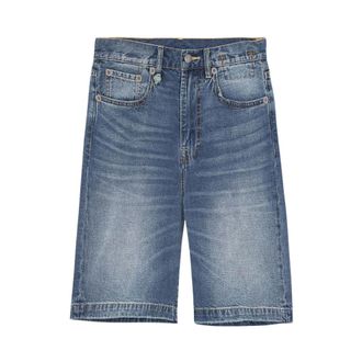 R13 Femme, Shorts, Bleu, Taille: W26 Janis Long Short