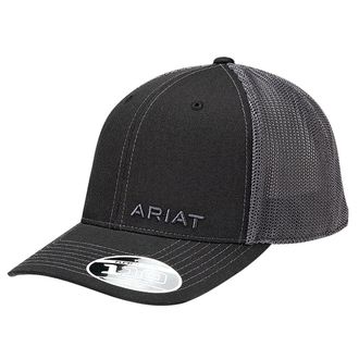 Ariat Mens Rev Flexfit Trucker Cap in Black, Size OS, by Ariat