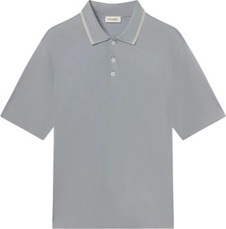 Frame Denim Polo Piqu&eacute; L&eacute;ger - Homme - Tops - Gris - Taille: L