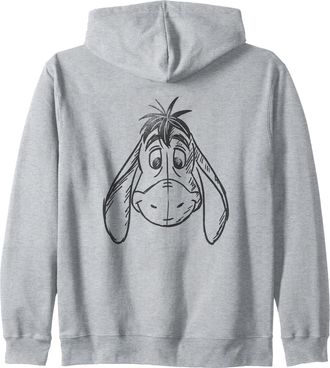 Disney Winnie The Pooh Eeyore Sketchy Face Kapuzenjacke