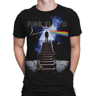 Liquid Blue Unisex-Erwachsene Pink Floyd Stairway to The Moon T-Shirt, schwarz, XX-Large