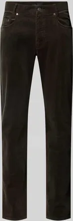 Bugatti Straight Fit Cordhose aus elastischem Baumwoll-Mix