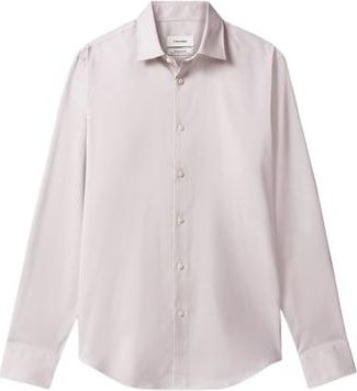 Calvin Klein Chemise slim en coton m&eacute;lang&eacute;