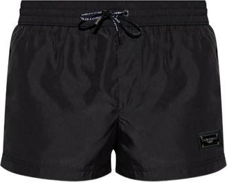 Dolce & Gabbana Homme, Maillots de bain, Noir, Taille: 3XL Shortie Boxer+Bag