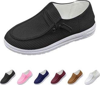 Generic Chaussures de course d&eacute;t&eacute; pour femme - Respirantes - L&eacute;g&egrave;res et confortables - Mocassins &agrave; enfiler - Doux et confortables - Larges chaussures de loisi