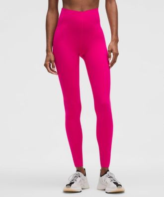 lululemon Glow Up Leggings mit hohem Bund f&uuml;r Frauen - 71 cm - Gr&ouml;&szlig;e 10 in Passionate