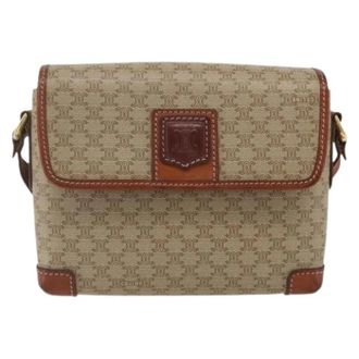 Celine Pre-owned Vintage Macadam Schultertasche - - Pre-owned - Damen - Beige - ONE SIZE