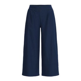 Ichi Wide Hosen - - Trousers - Damen - Blau - M