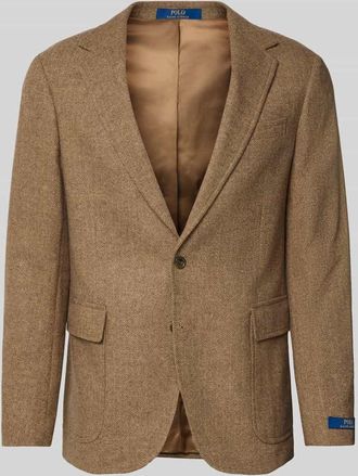 Polo Ralph Lauren K&ouml;rpernaher Sakko aus Woll-Mix Modell HERRINGBONE