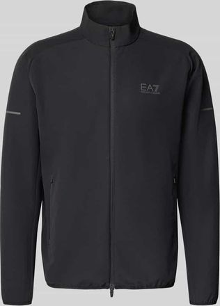 Emporio Armani Regular Fit Sweatjacke mit Logo-Print Modell Ventus