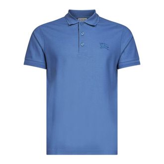 Burberry Baumwoll-Poloshirt - - Tops - Herren - Blau - S