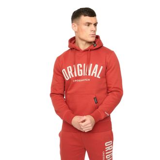 Crosshatch Kensby Kapuzenpullover f&uuml;r Herren (Rot)