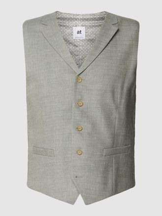 Atelier Torino Leinenweste mit Woll-Anteil