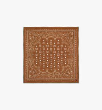 MCM Baumwoll-Seiden-Halstuch mit Paisley-Print