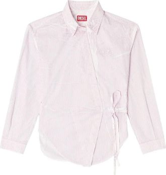 Diesel Femme, Blouses et Chemises, Rose, Taille: 38 FR Wrap Shirt