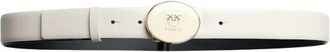 Pinko Pinko, Femme, Accessoires, Blanc, Taille: M Accessoires Ceinture en Cuir Love Bird Resin
