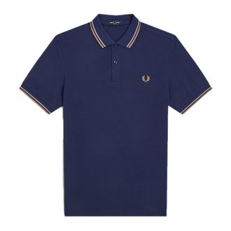 Fred Perry Slim Fit Twin Tipped Polo - - Tops - Herren - Blau - S