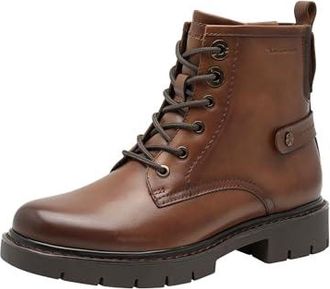 Tamaris Comfort bottines femme &agrave; lacets avec stretch, Cognac, 41 EU