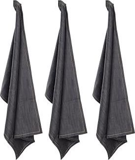 Cosy & Trendy Geschirrt&uuml;cher aus Baumwolle, Denim, Blau, 50 x 70 cm, 3 St&uuml;ck