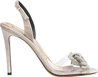 Alexandre Vauthier Femme, Chaussures, Gris, Taille: 37 EU Sandales Orn&eacute;es de Noeuds de 105 mm