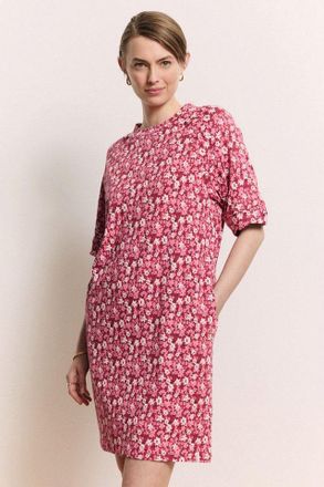 Tranquillo Sommerkleid Ninaa aus Bio-Baumwolle casual zarte Puff&auml;rmel lockere Passform (Einzelteil) GOTS-zertifiziertes Jerseykleid