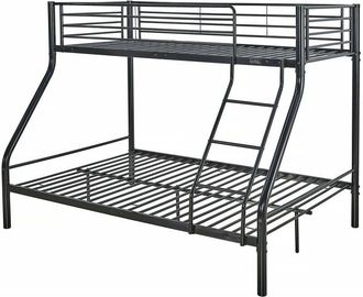 Habitat et Jardin Habitat Et Jardin - Etagenbett aus Metall Leo einschlie&szlig;lich Lattenrosten - 90/140 x 190 cm - Schwarz