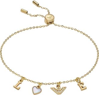 Emporio Armani Damen-Gliederarmband Perlmutt weiß, EGS2969710