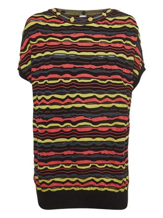 Missoni haut &agrave; rayures ondul&eacute;es - Noir