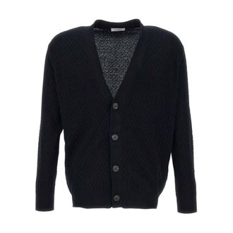 Paolo Pecora Strickjacke - - Knitwear - Herren - Schwarzk - 2XL