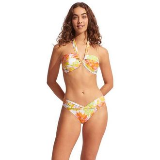 Seafolly Damen Bikinioberteil Palm Springs Halter Bandeau Bra