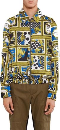 Versus Stilvolle Jacke in Gold/Hellblau - - Jackets - Herren - Mehrfarbig - S