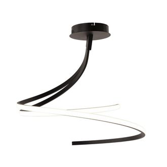 Luce-Ambiente-Design Led Kinetic Ceiling Light in Black Aluminum 40w With Cct Switch
