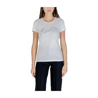 Liu Jo Femme, Tops, Blanc, Taille: 36 FR ECS T-Shirt Moda Uf5266 Js904