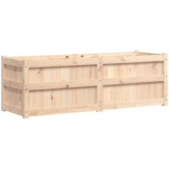 vidaXL Vidaxl - Jardini&egrave;re en bois de pin massif 150x50x50 cm - Non trait&eacute; - Pour balcons et patios - Assemblage requis