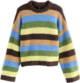 Next Rundhalspullover Bouclé-Rundhalspullover mit Wolle (1-tlg)