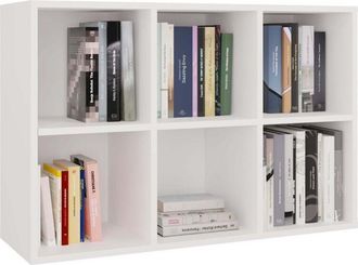 Topeshop Topeshop - malax - &Eacute;tag&egrave;re &agrave; compartiments blanche pour salon ou chambre denfant 90x60x30 cm