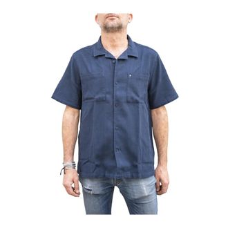 Barbour Homme, Chemises, Bleu, Taille: XL Short Sleeve Chemises