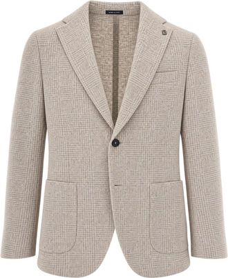 Breras Milano Breras - Blazer Classique &agrave; Revers Crant&eacute;s - Homme - Vestes - Beige - Taille: L
